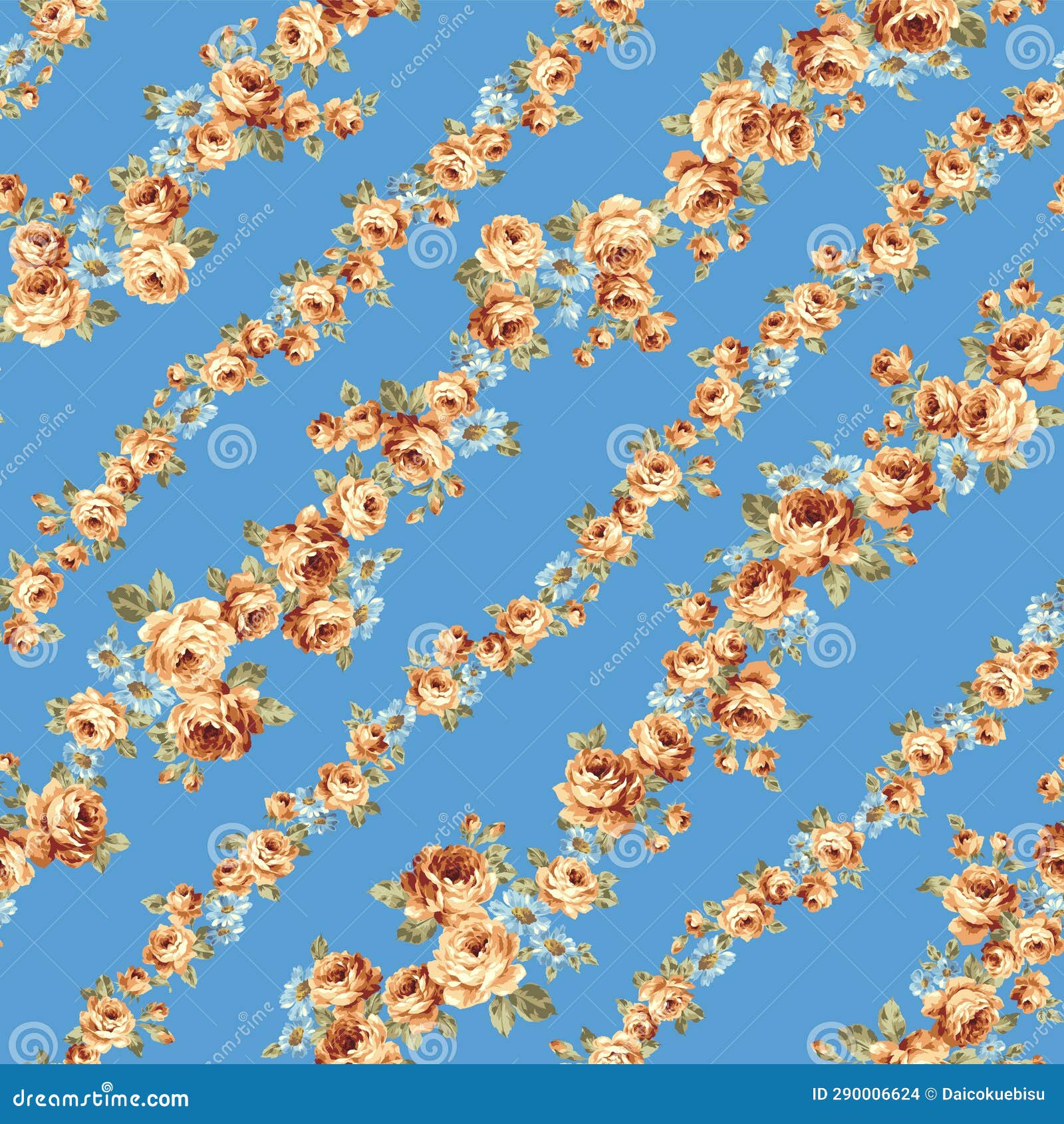 Beautiful Rose Pattern Perfect for Textile Design, Stock Vector ...