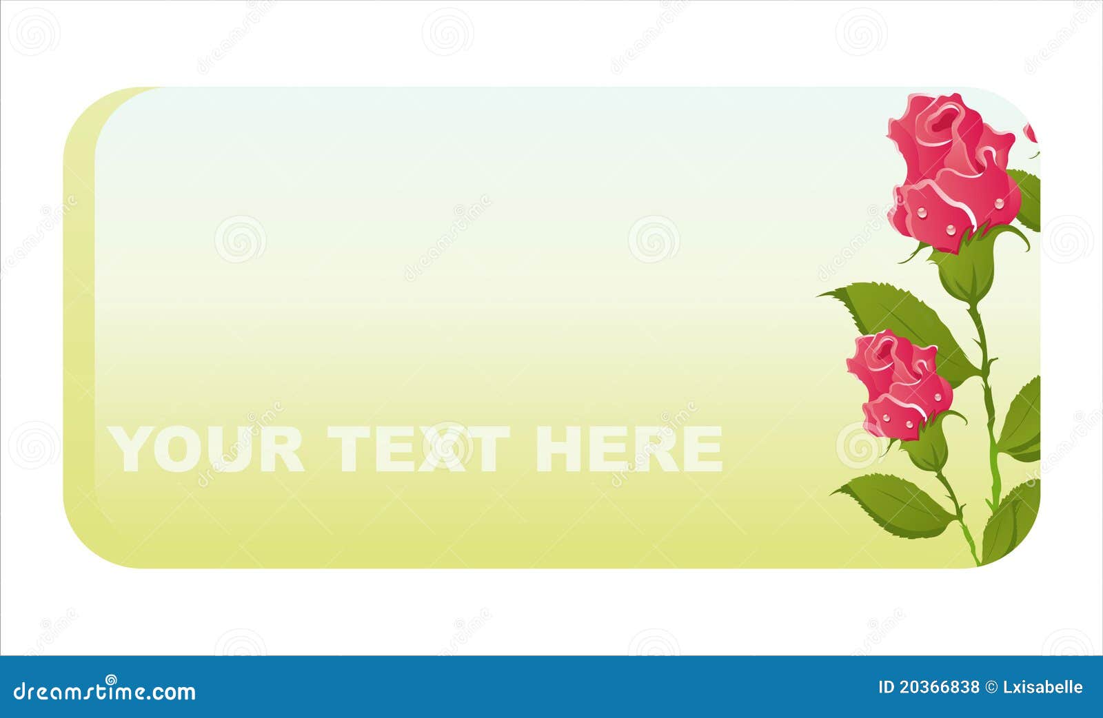 Beautiful roses banner stock vector. Illustration of rose - 20366838