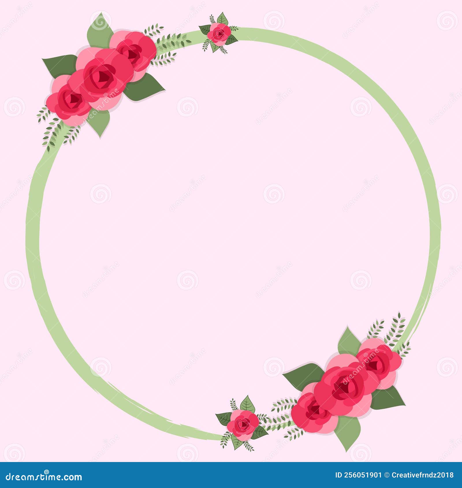 Beautiful Roses Vector Frame Design Stock Vector - Illustration of ...