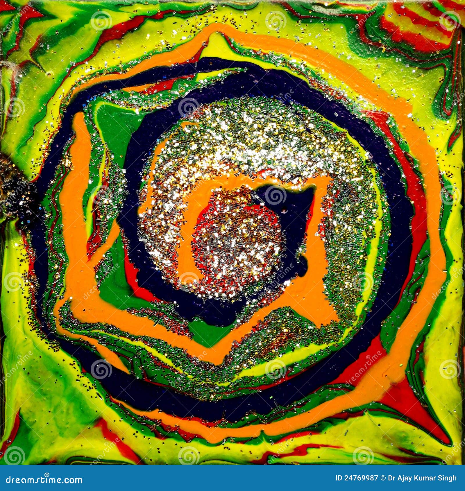 A Beautiful Rotational Painting, a Child Art Stock Illustration ...