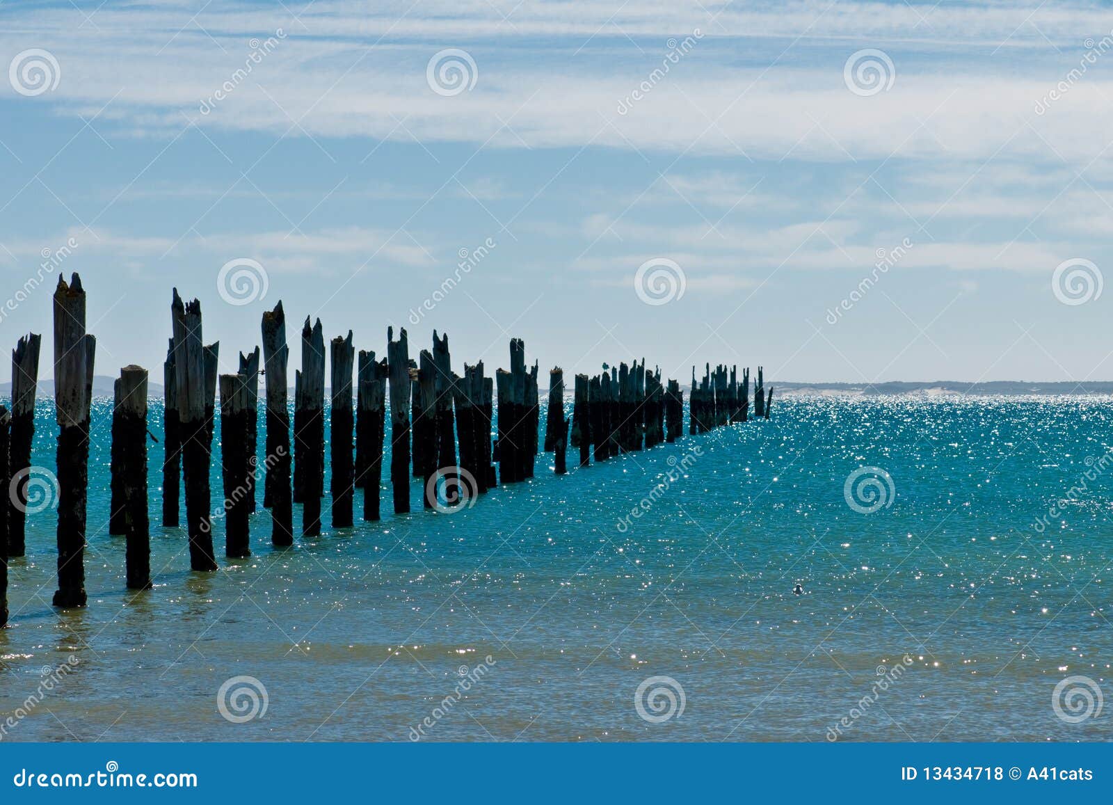 Beautiful Rotten Mooring on a Beach Stock Photo - Image of mabul ...