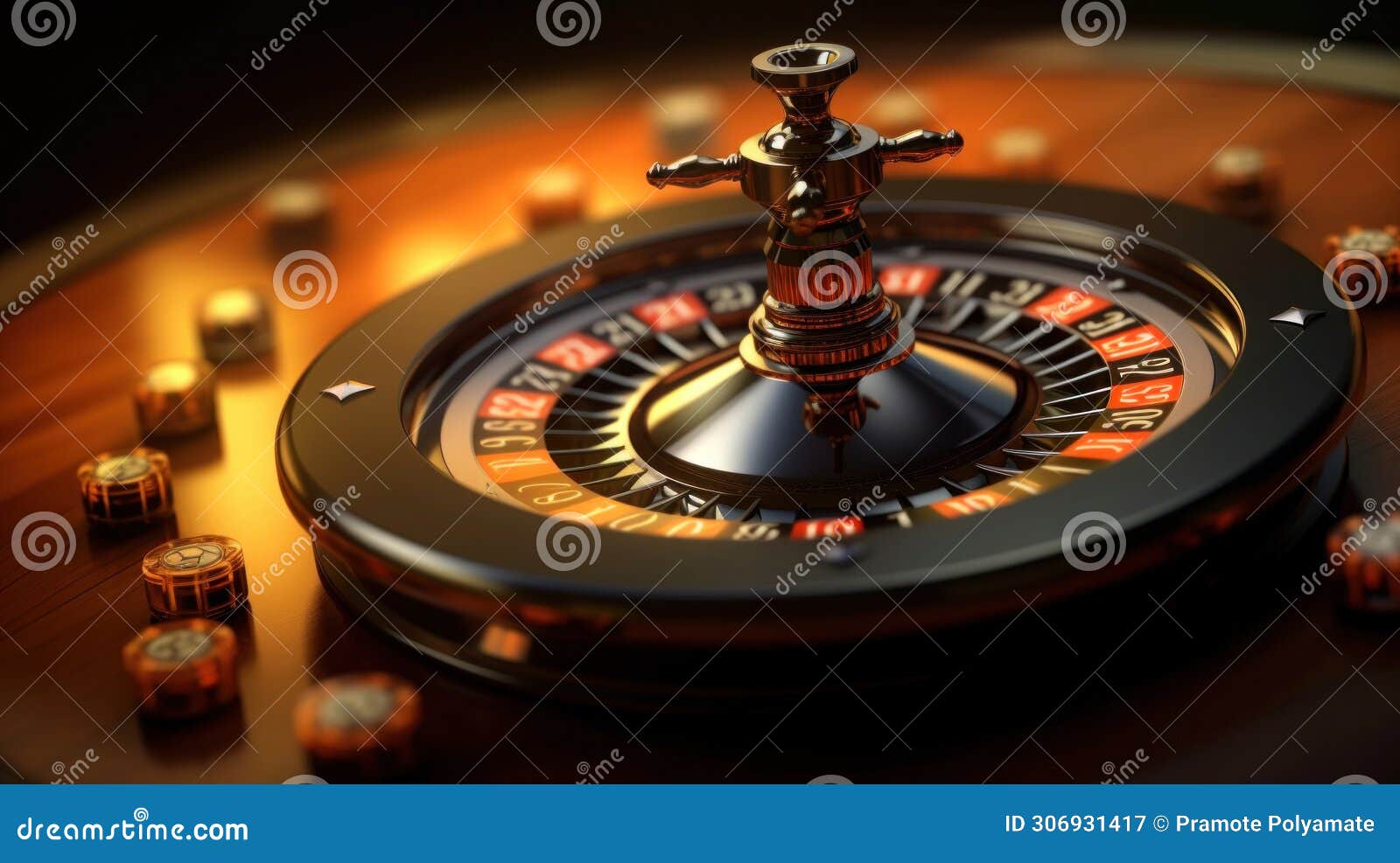 Beautiful Roulette with a Place for a Logo or Inscription Stock Image ...