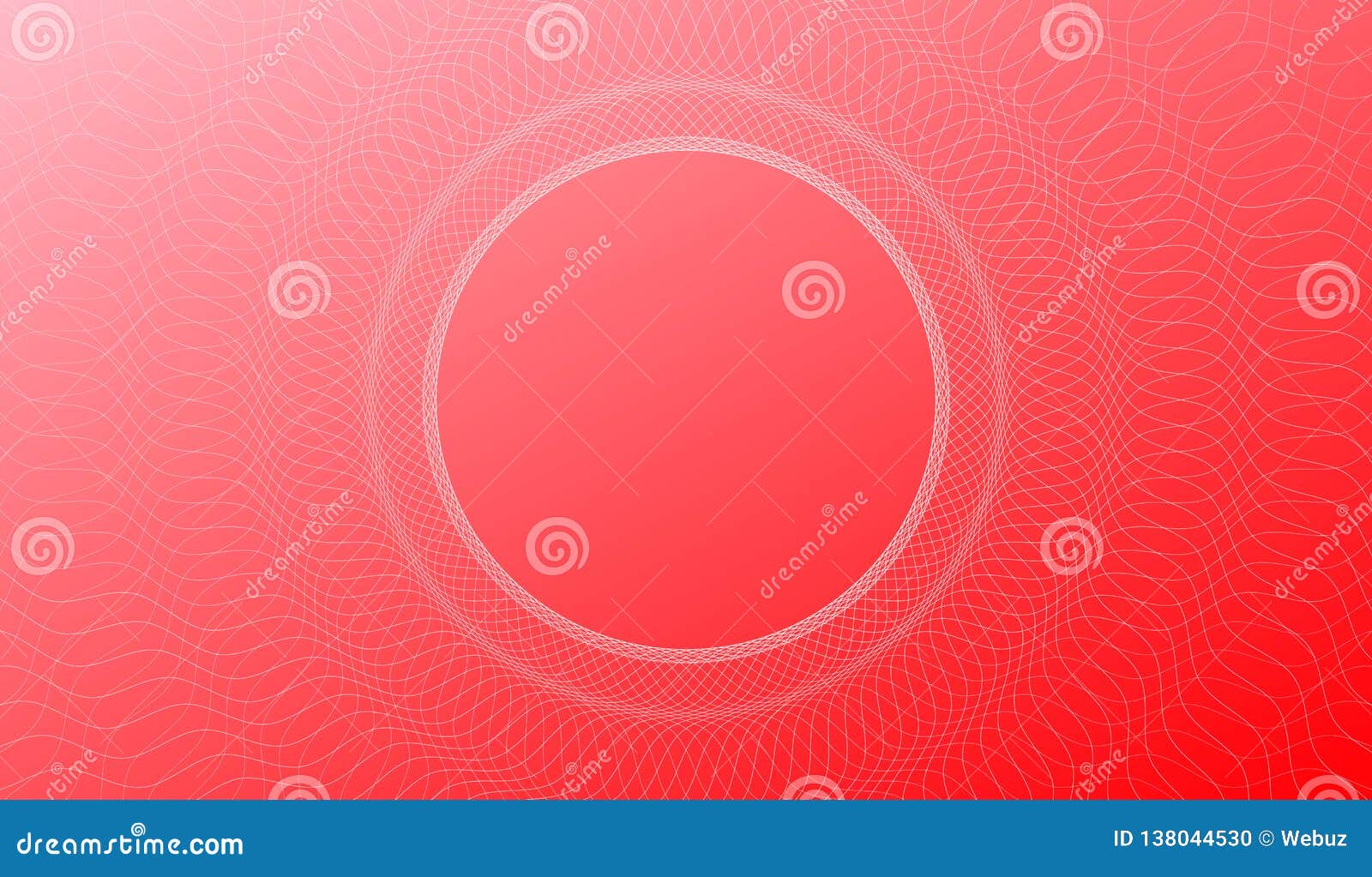 Beautiful Round Geometric Symmetric Pattern of Wavy Lines on a Gradient ...