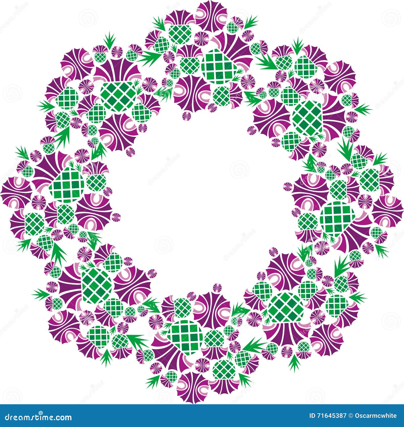 Beautiful Round Vignette in Celtic Style Stock Vector - Illustration of ...