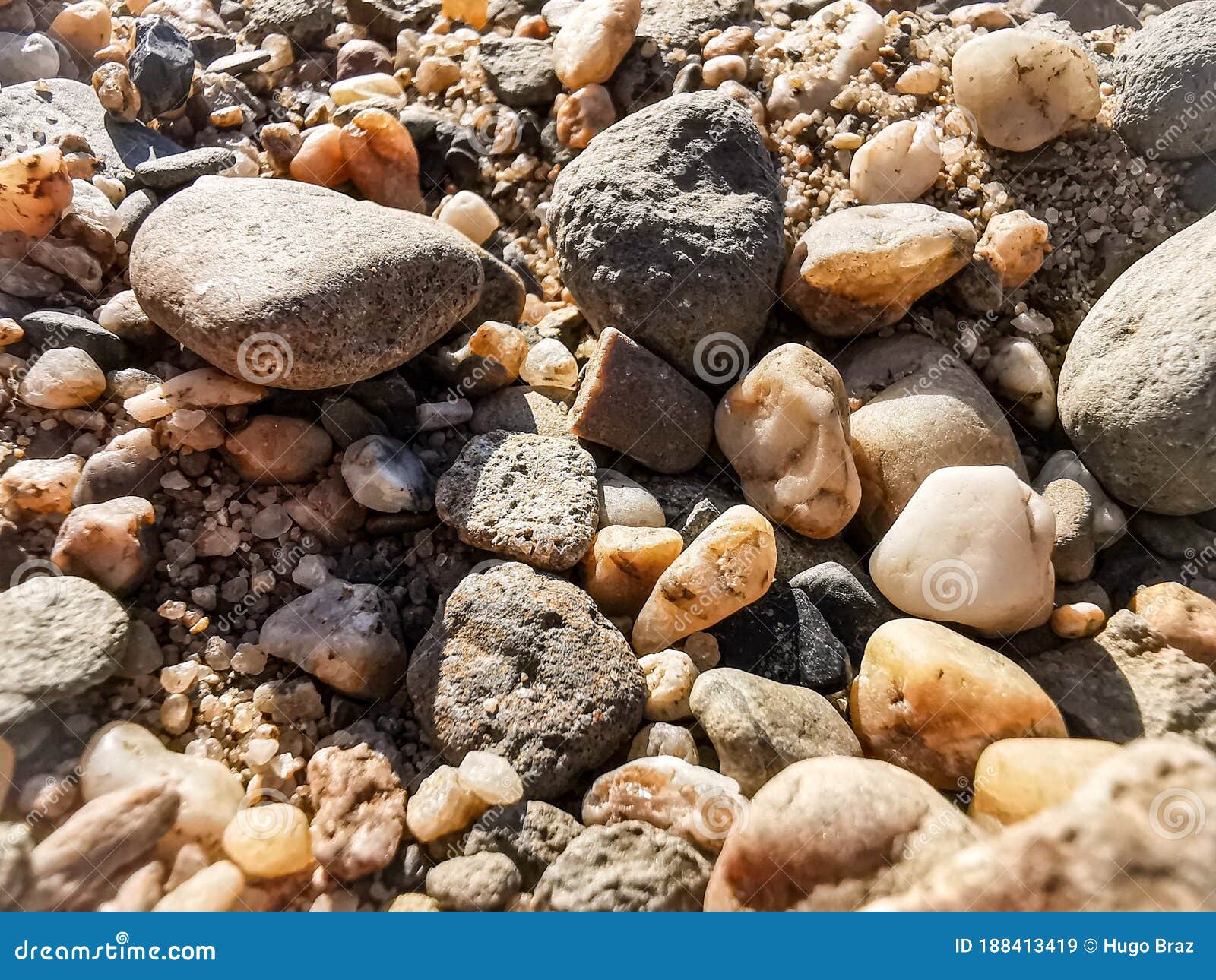 Beautiful Rounded Sea Stones Stock Image - Image of playing, clear ...