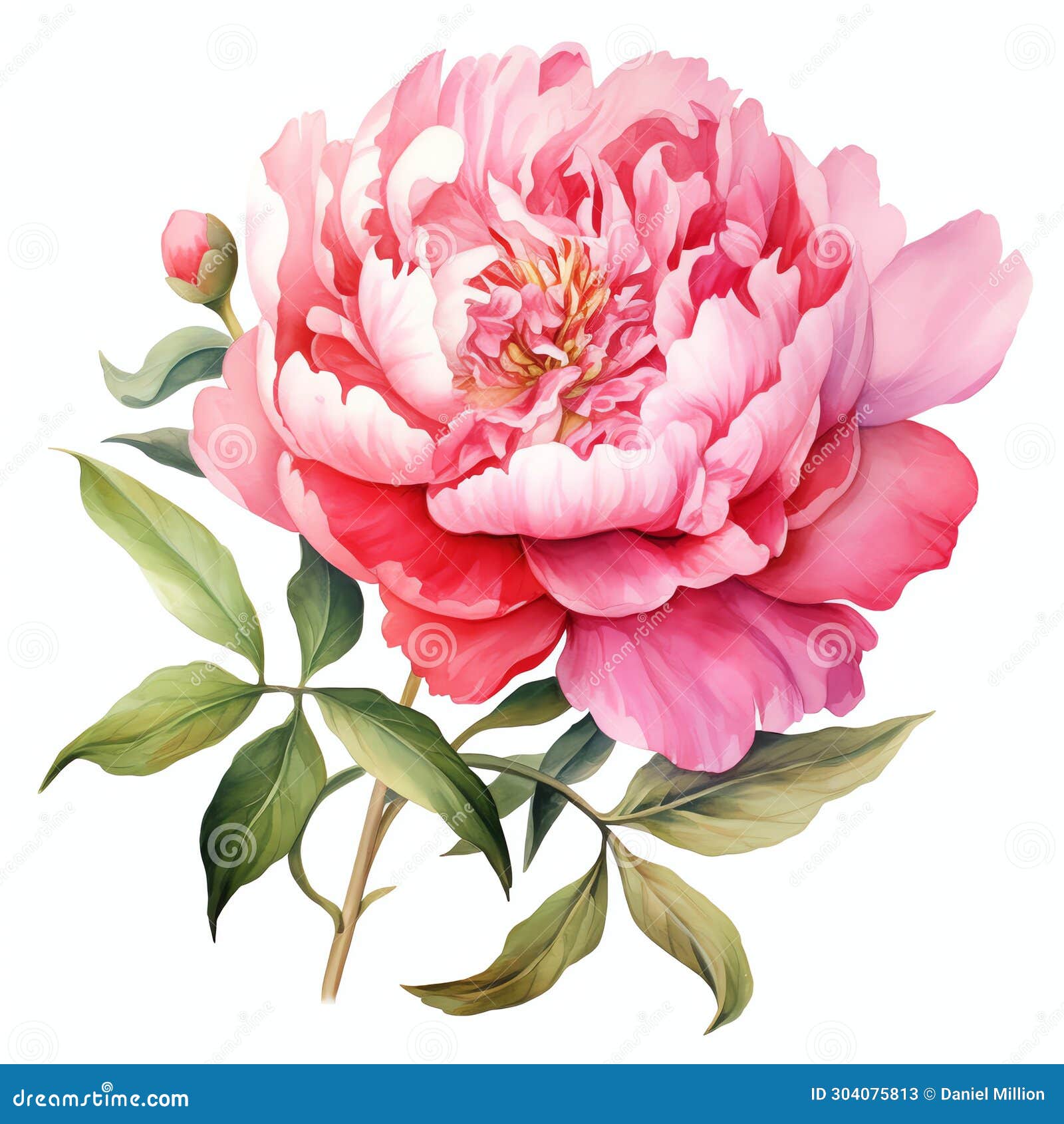 Beautiful Royal Peony Clipart Illustration Royalty-Free Cartoon ...