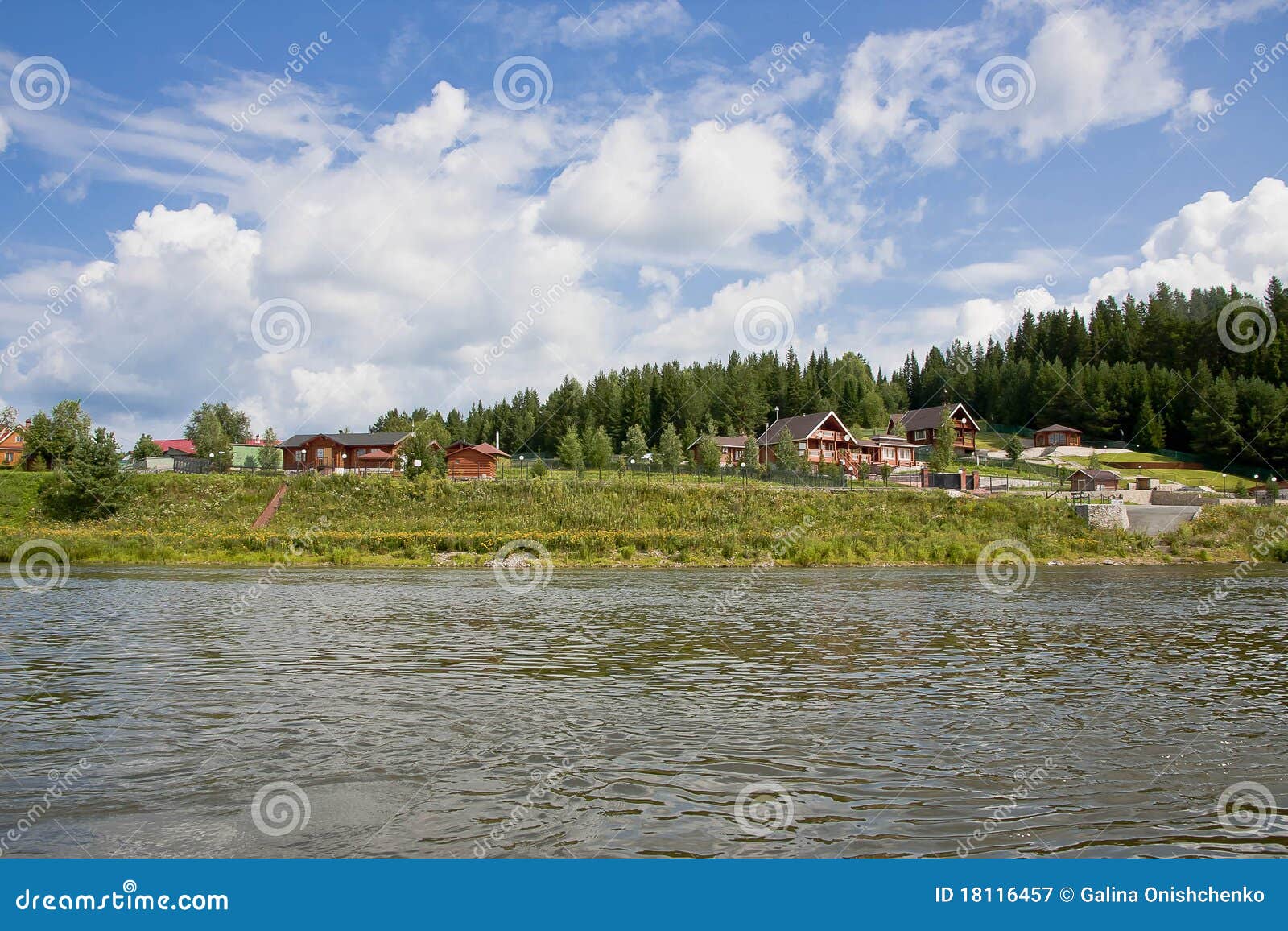 Beautiful rural landscape stock image. Image of water - 18116457
