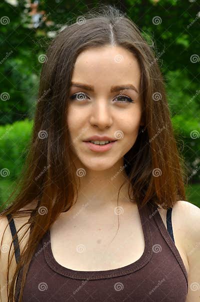 Beautiful Russian Girl Stock Image Image Of Green Elegant 46735477
