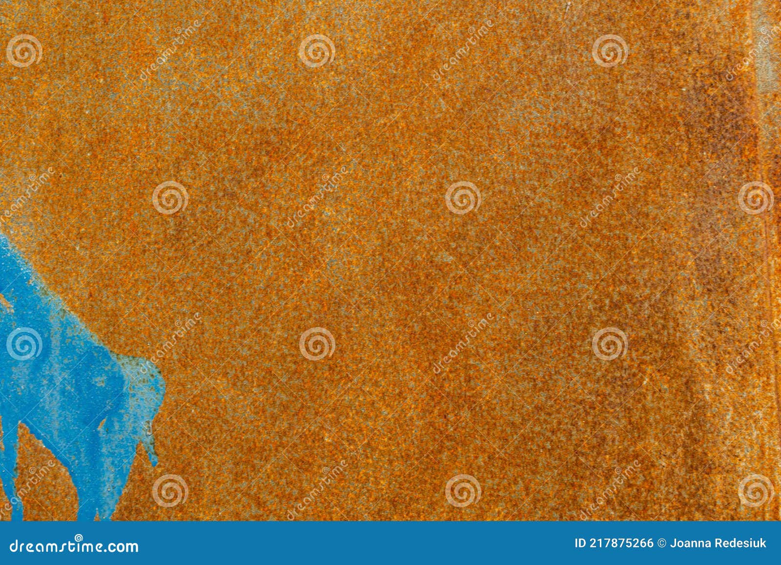Rusty Background with Blue Elements in Close-up Stock Photo - Image of ...