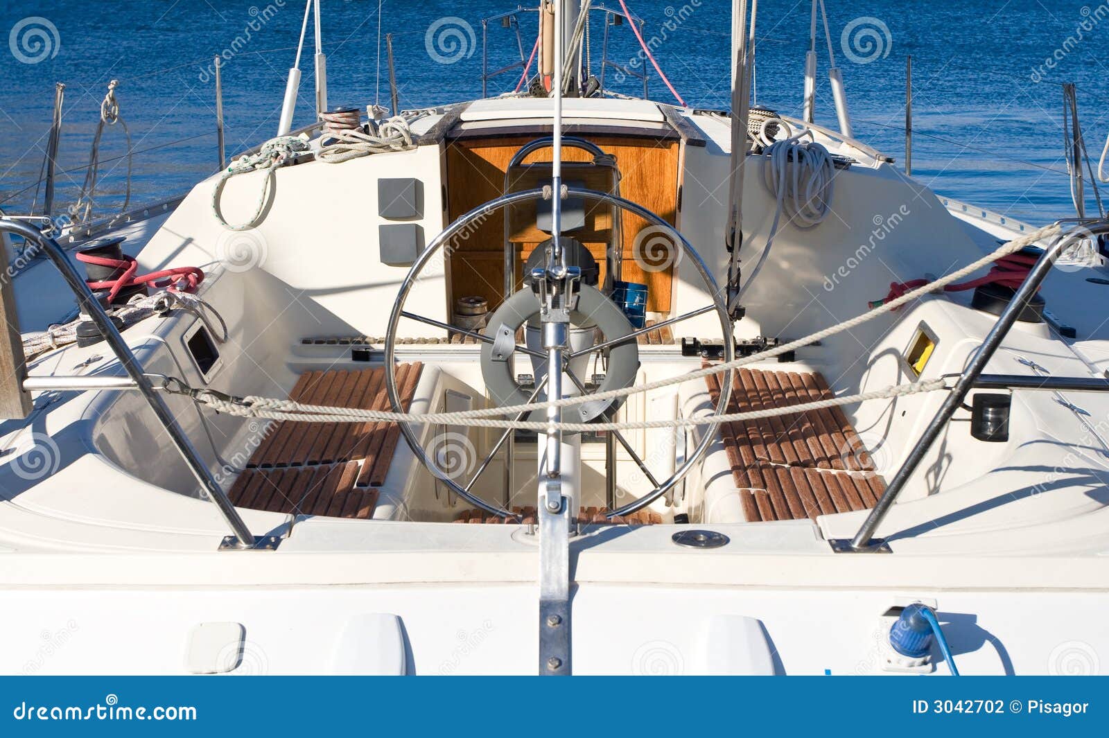 Beautiful Sailboat View from R Stock Photo - Image of reflection, cloud ...