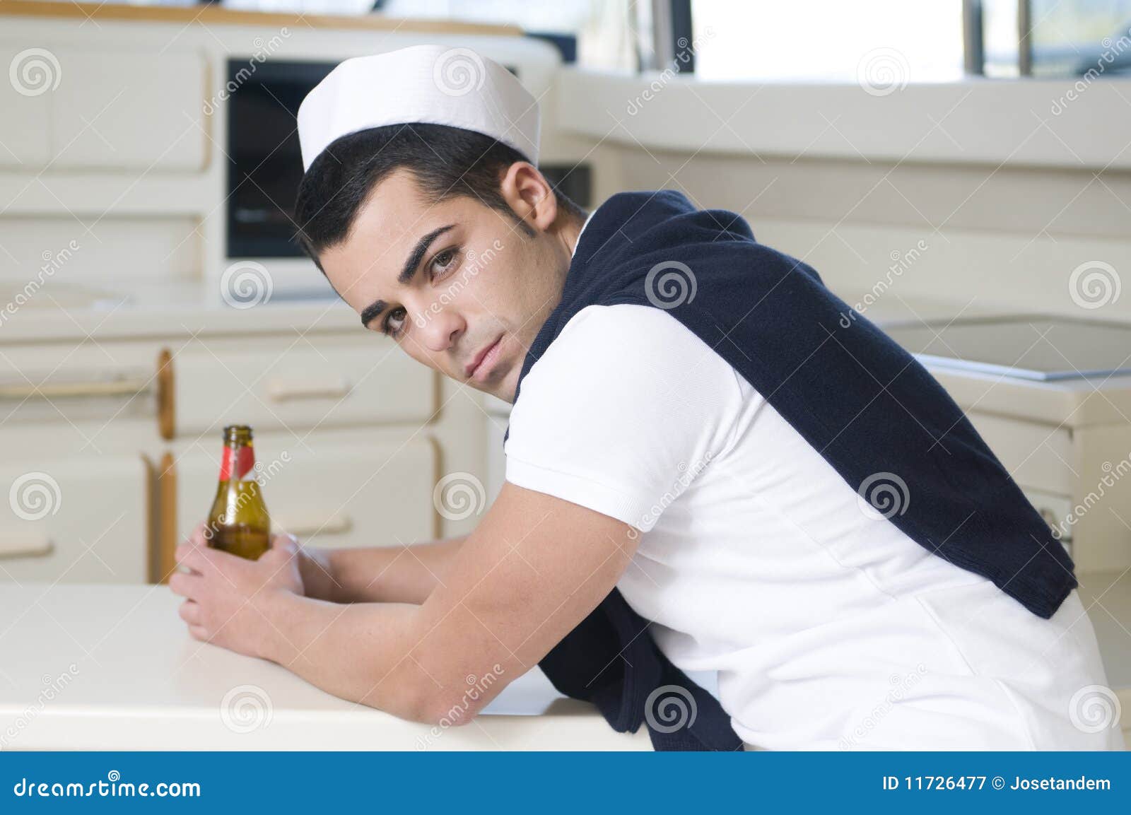 Beautiful Sailorman Wearing Sailor Clothes Stock Image - Image of ...