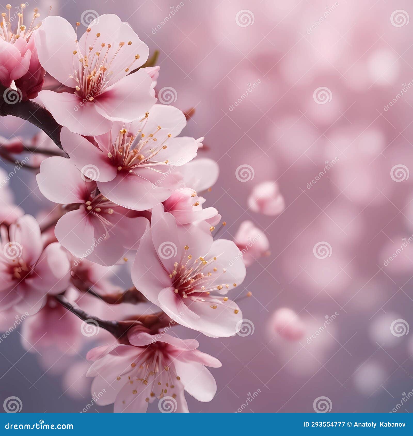 Beautiful Sakura Background Stock Illustration - Illustration of flower ...