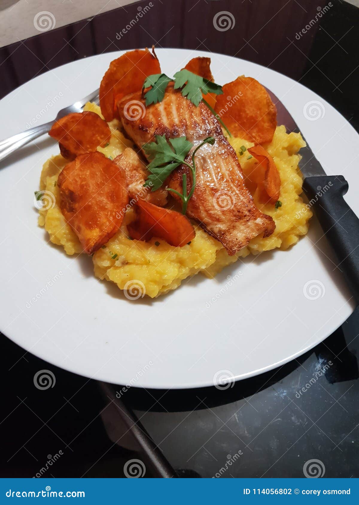 Salmon stock photo. Image of tastey, food, salmon, healthy - 114056802