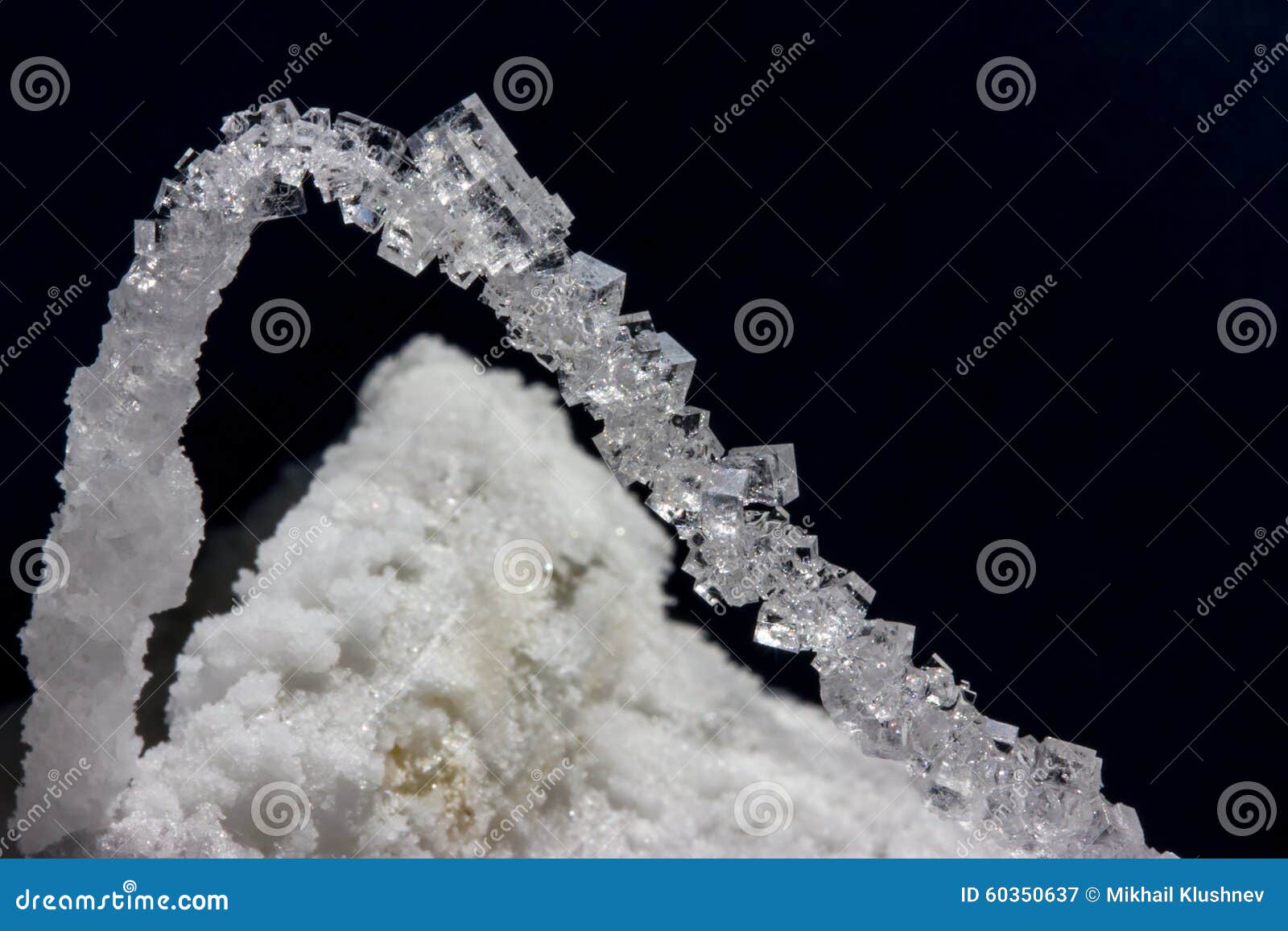 Beautiful Salt Crystals on a String. Stock Image - Image of decoration ...