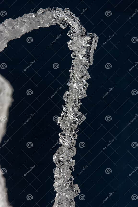 Beautiful Salt Crystals on a String. Stock Photo - Image of thread ...