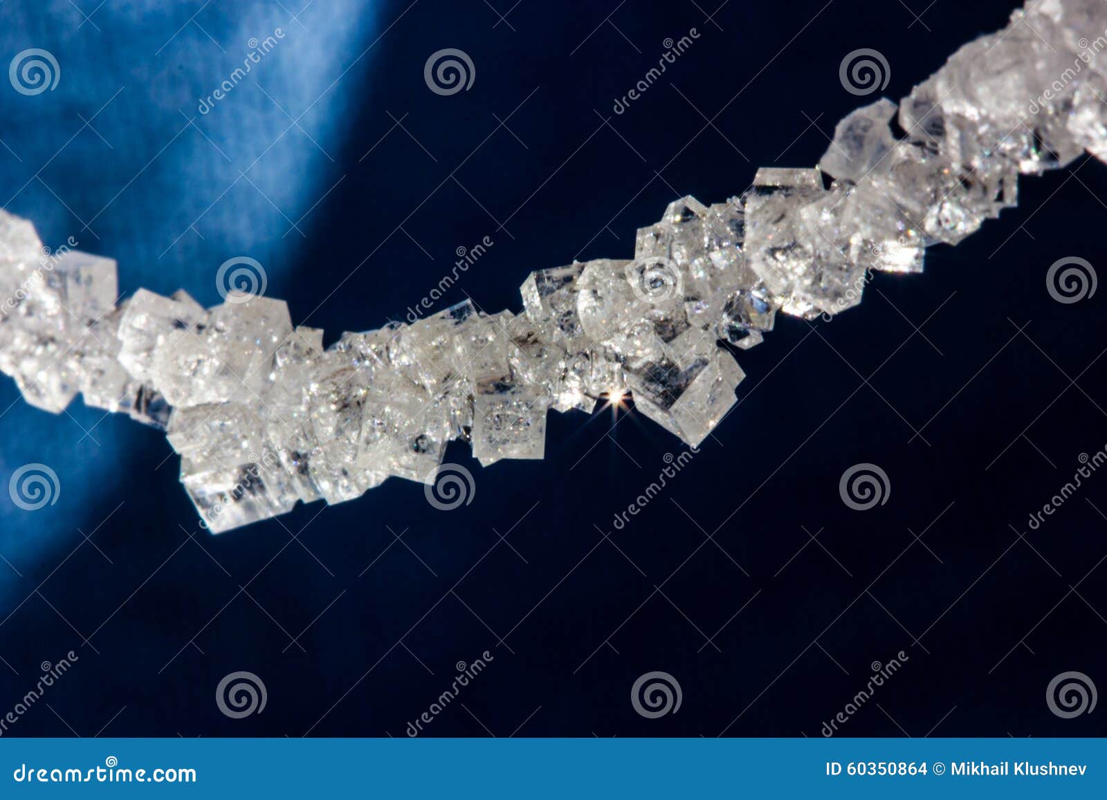 Beautiful Salt Crystals on a String. Stock Photo - Image of pattern ...