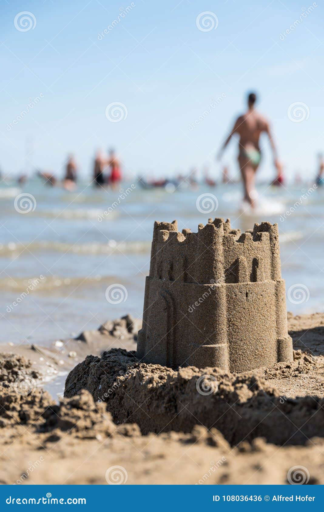Beautiful Sand Castle on the Beach Editorial Photo - Image of savor ...