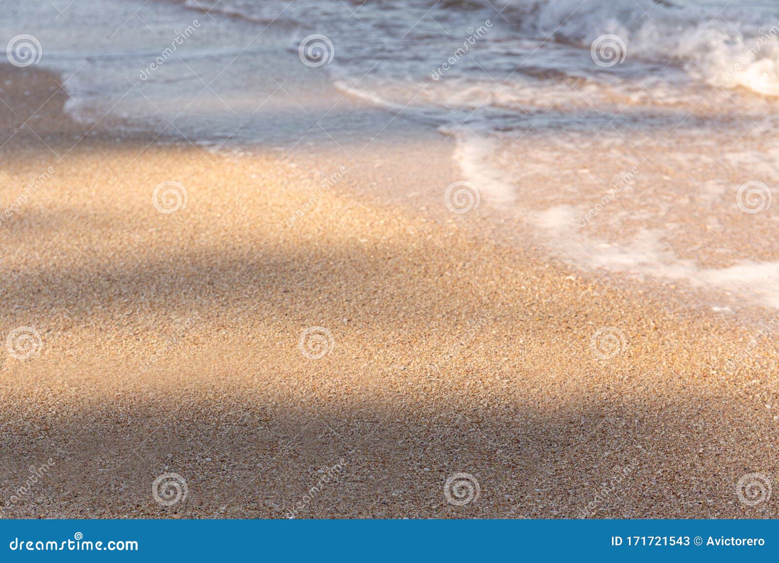 Beautiful Sandy Beach with Sunlight with Shadows Stock Image - Image of ...