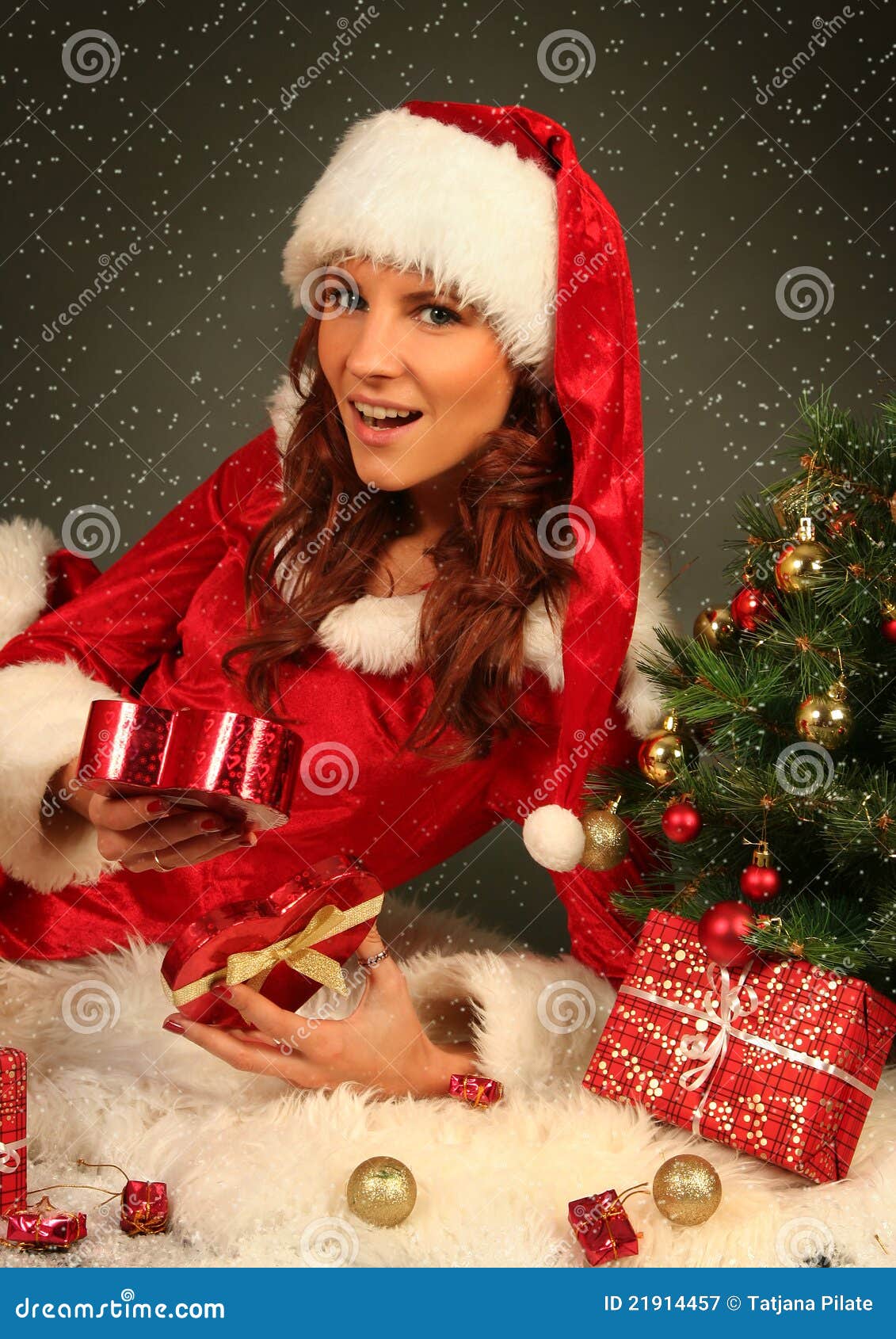 Beautiful Santa stock image. Image of holiday, present - 21914457