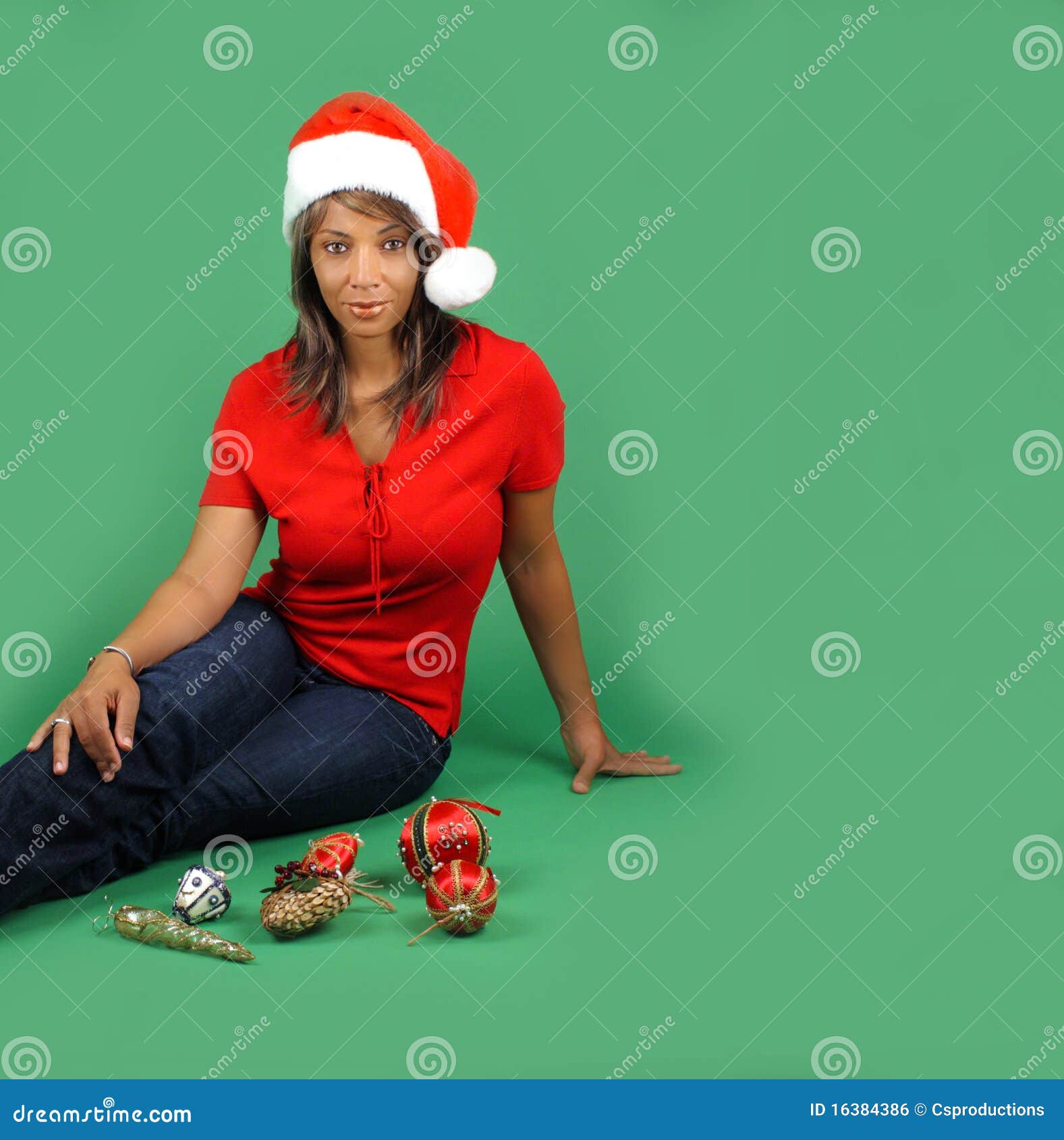 Beautiful Santa S Helper (1) Stock Photo - Image of lady, holiday: 16384386
