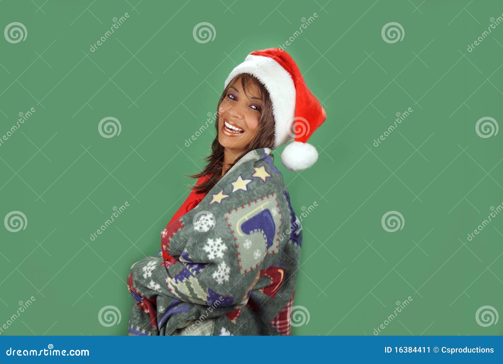 Beautiful Santa S Helper (7) Stock Image - Image of black, carol: 16384411