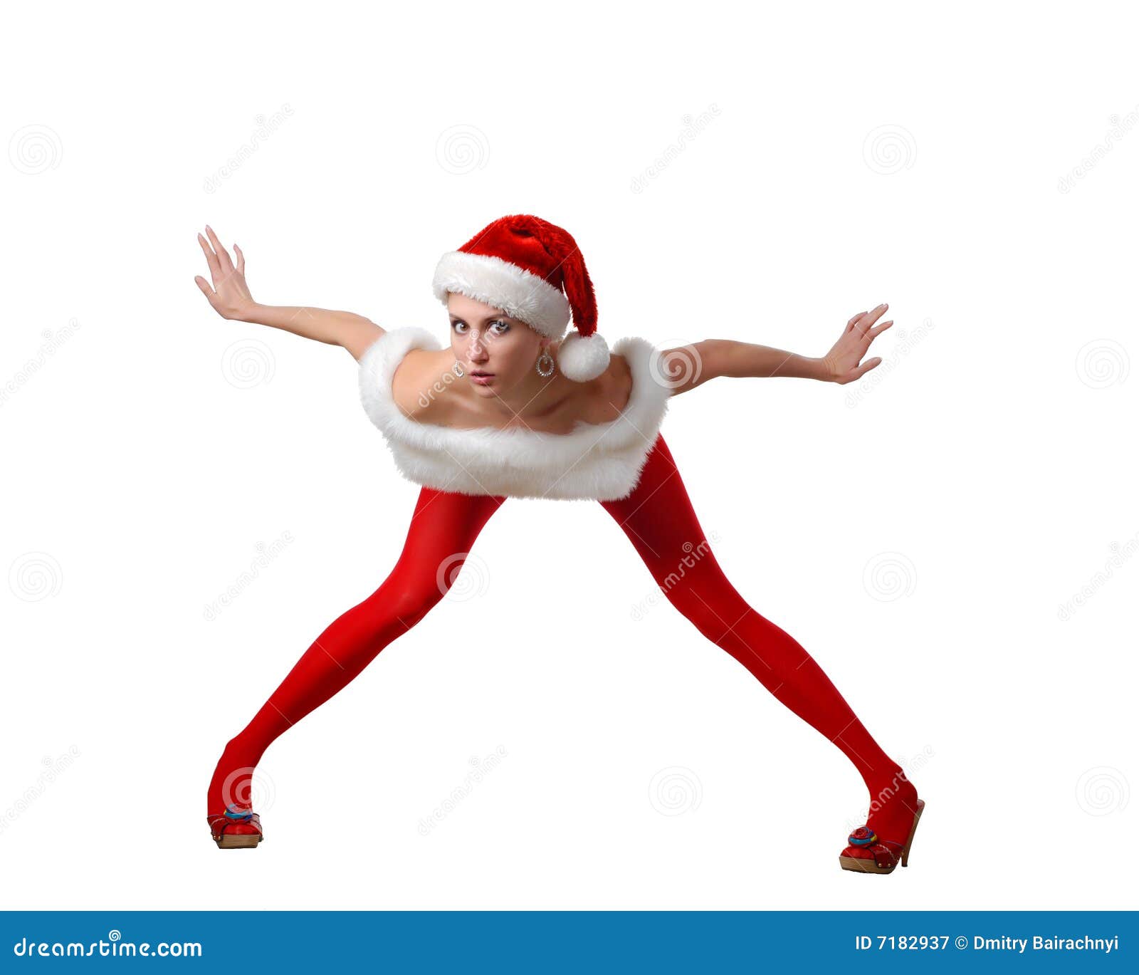 Beautiful santa s helper stock image. Image of holiday - 7182937