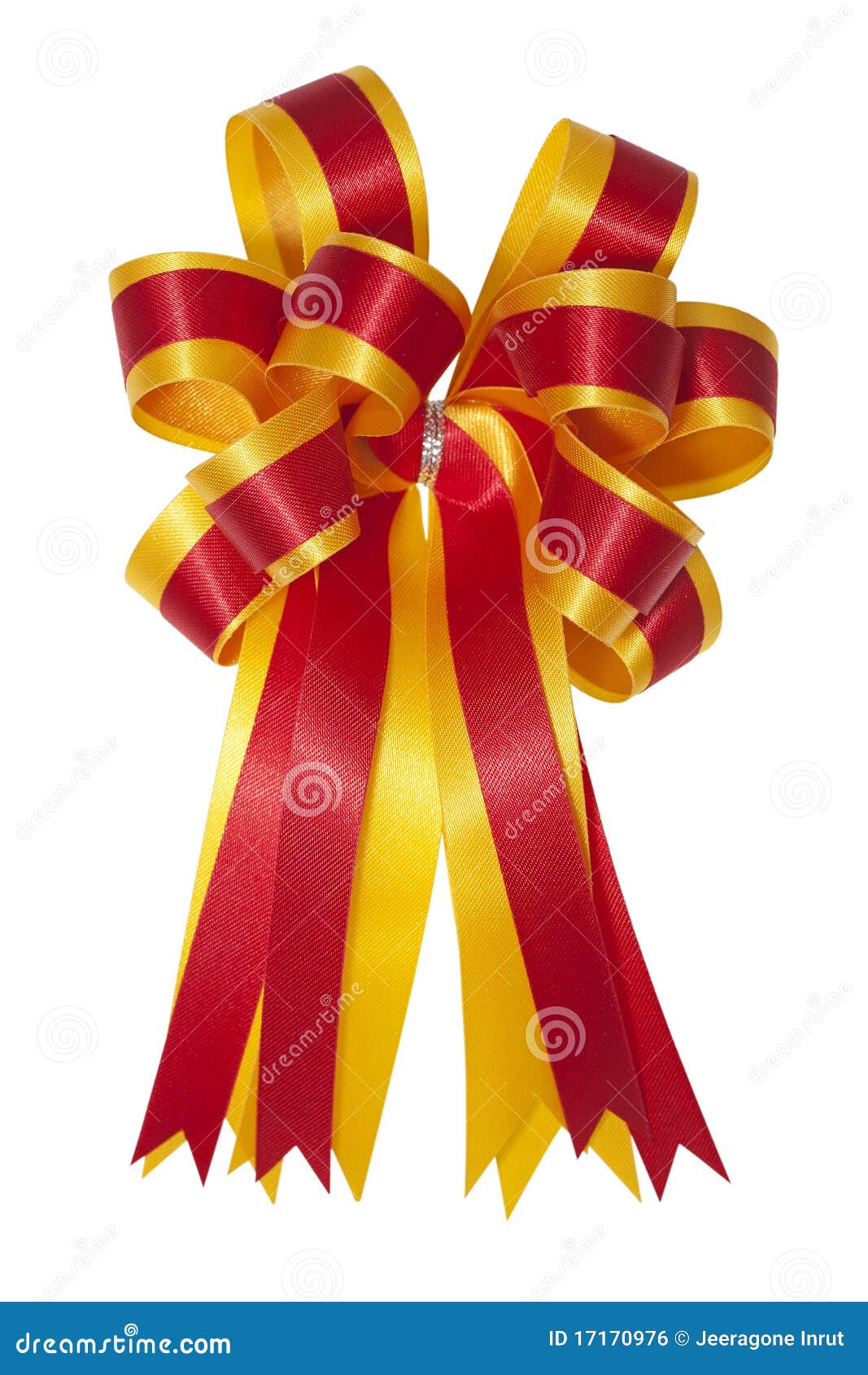 Beautiful satin gift bow stock photo. Image of decorative - 17170976