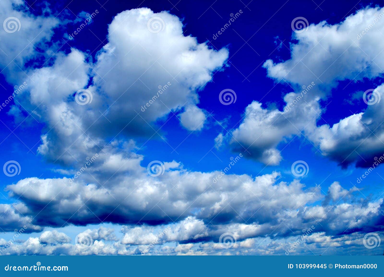 Beautiful Saturated Blue Sky Stock Image - Image of saturated, biology ...