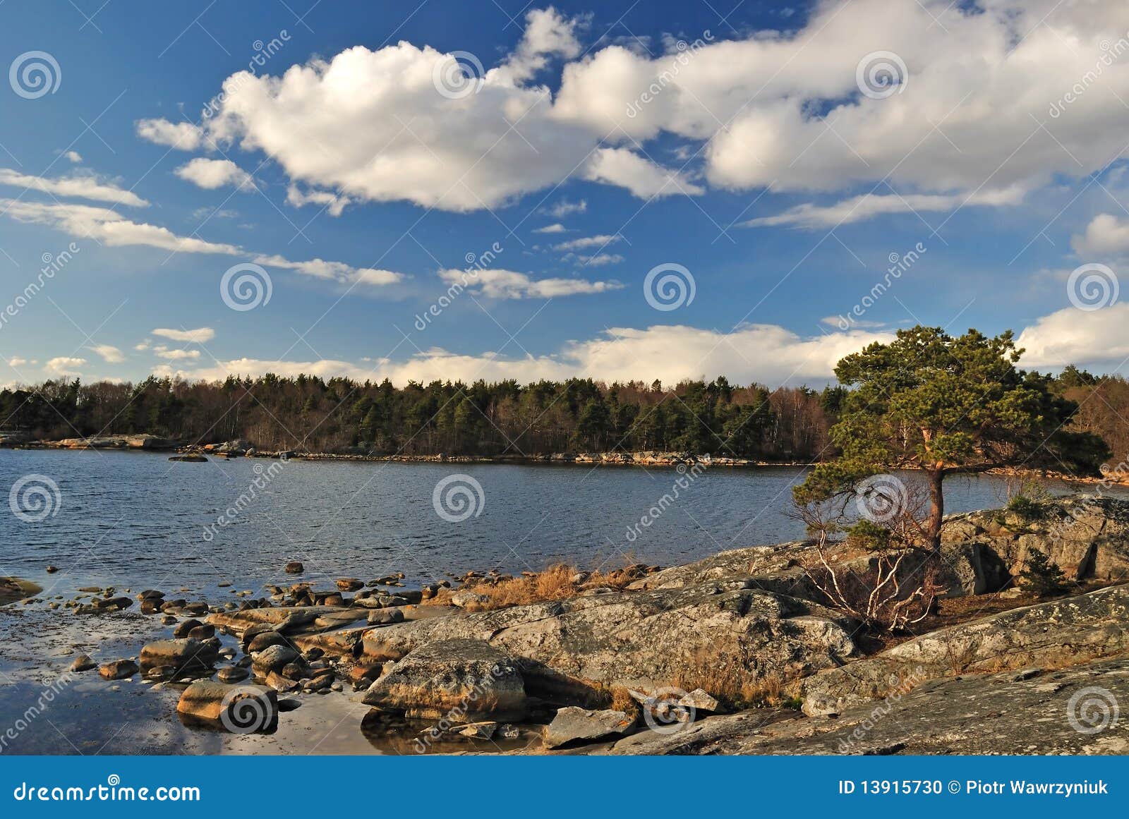 Beautiful Scandinavia Spring Landscape Stock Photo - Image of landscape ...