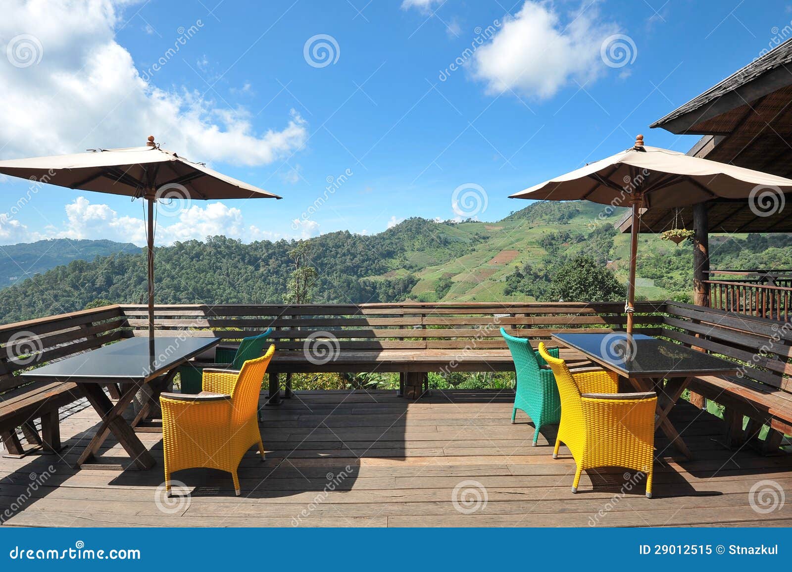 Beautiful Scene on the Balcony Stock Image - Image of balcony ...