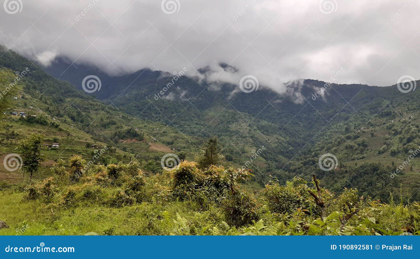 Beautiful Scene Bhojpur Nepal Stock Image - Image of scene, valley ...