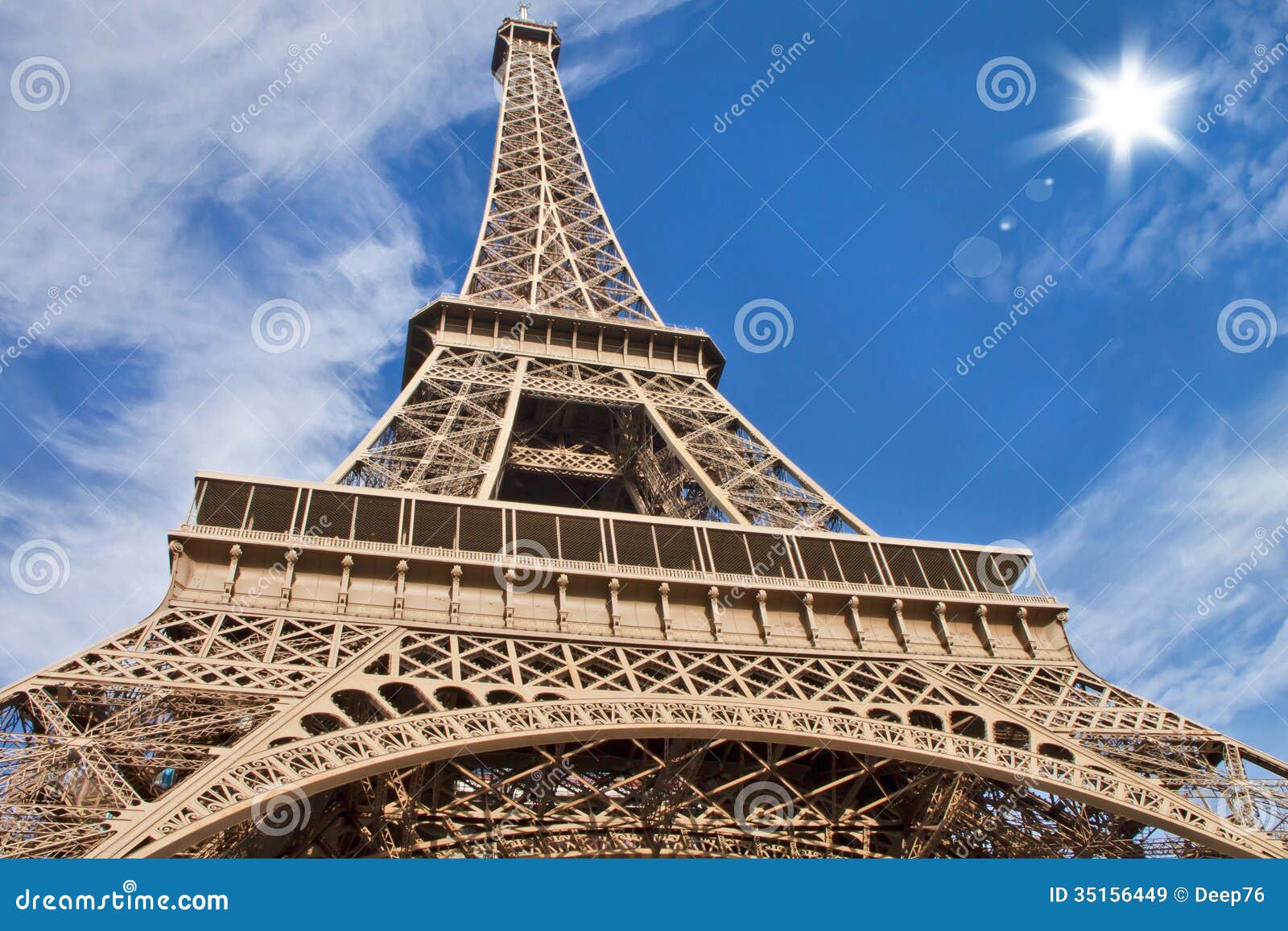 Beautiful Scene in Eiffel Tower ,Paris Stock Image - Image of nature ...