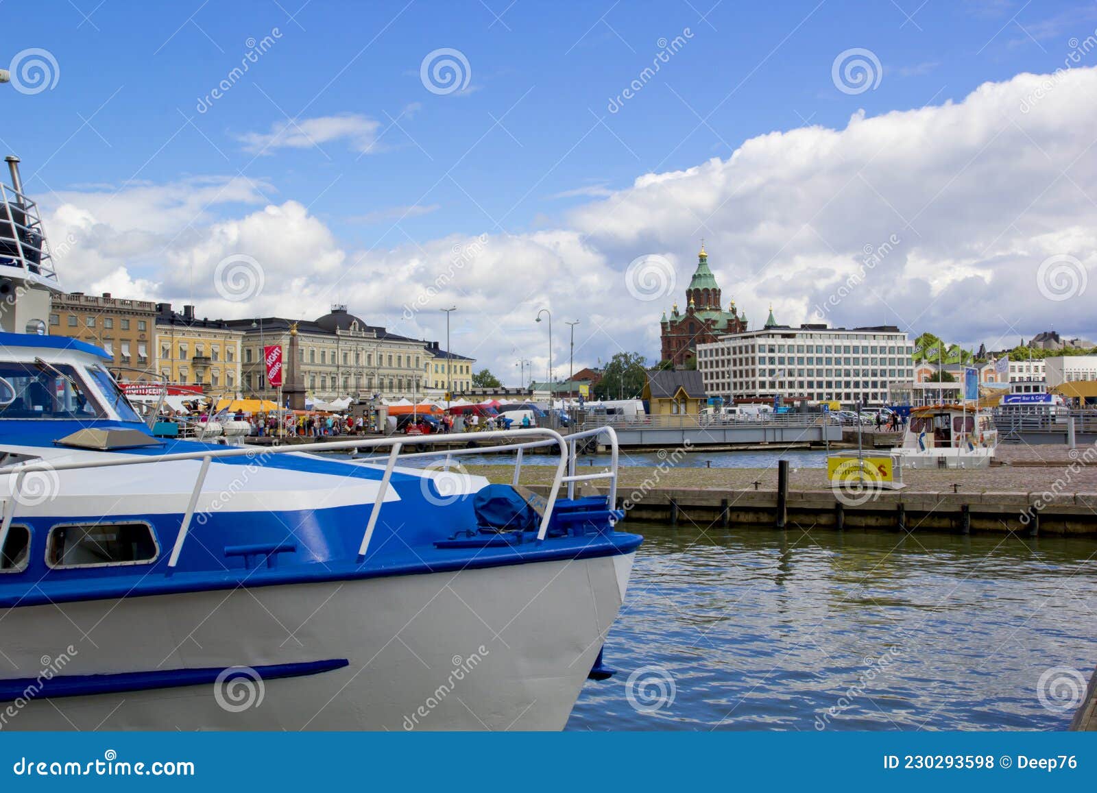 Beautiful Scene in Helsinki, Finland Stock Photo - Image of dock ...