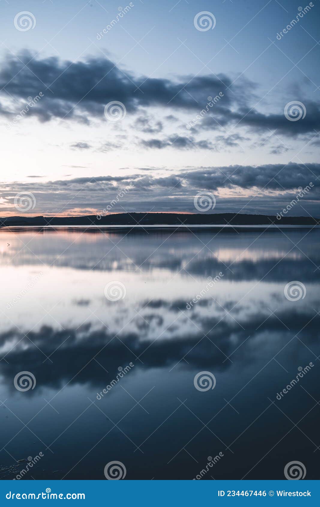 Beautiful Scene of Sunset Reflected on a Water Stock Photo - Image of ...