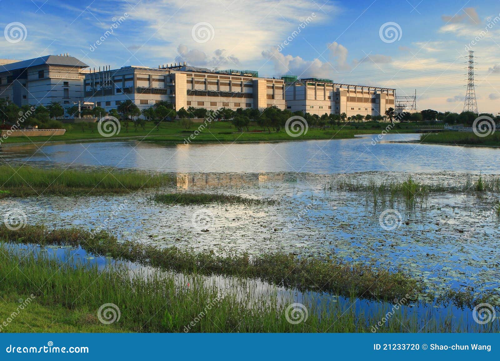 Beautiful Scene of Technology Factory Stock Photo - Image of company ...