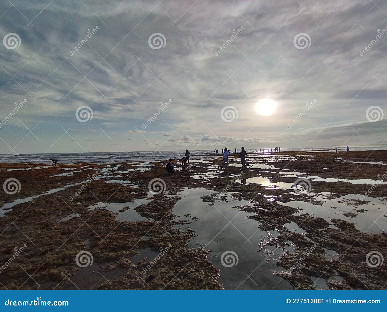 Beautiful Scenery in the Afternoon on the Coast of Madasari, West Java ...