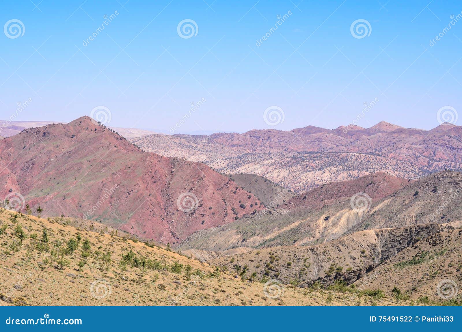 Beautiful Scenery of the Atlas Mountains Stock Photo - Image of ...