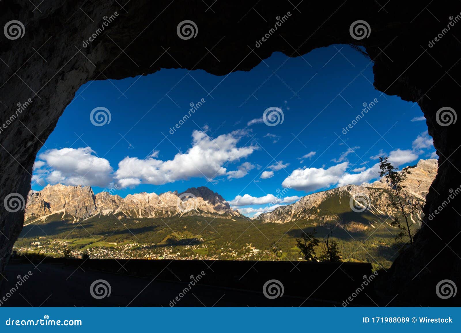 Beautiful Scenery of a Cave in a Green Landscape with a Lot of Cliffs ...