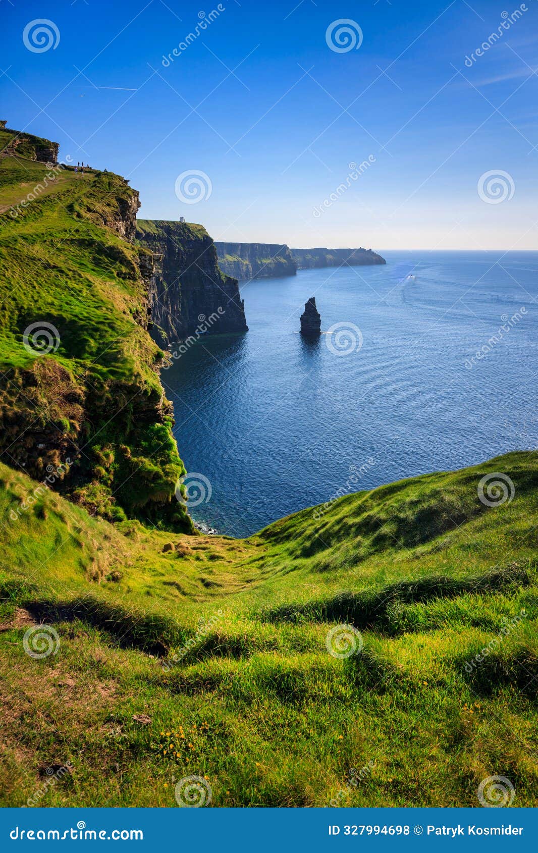 Beautiful Scenery of the Cliffs of Moher in County Clare, Ireland Stock ...
