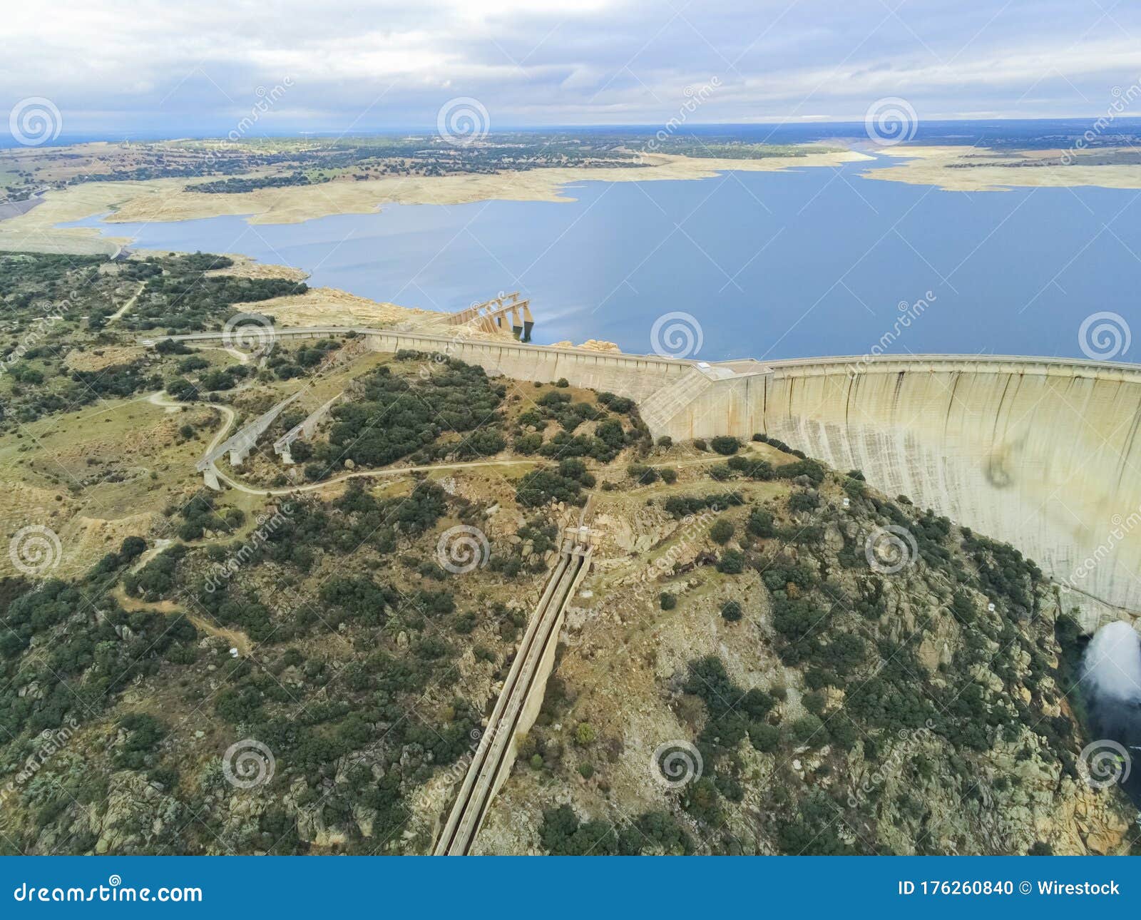 Beautiful Scenery of a Dam in Salamanca, Spain Stock Photo - Image of ...