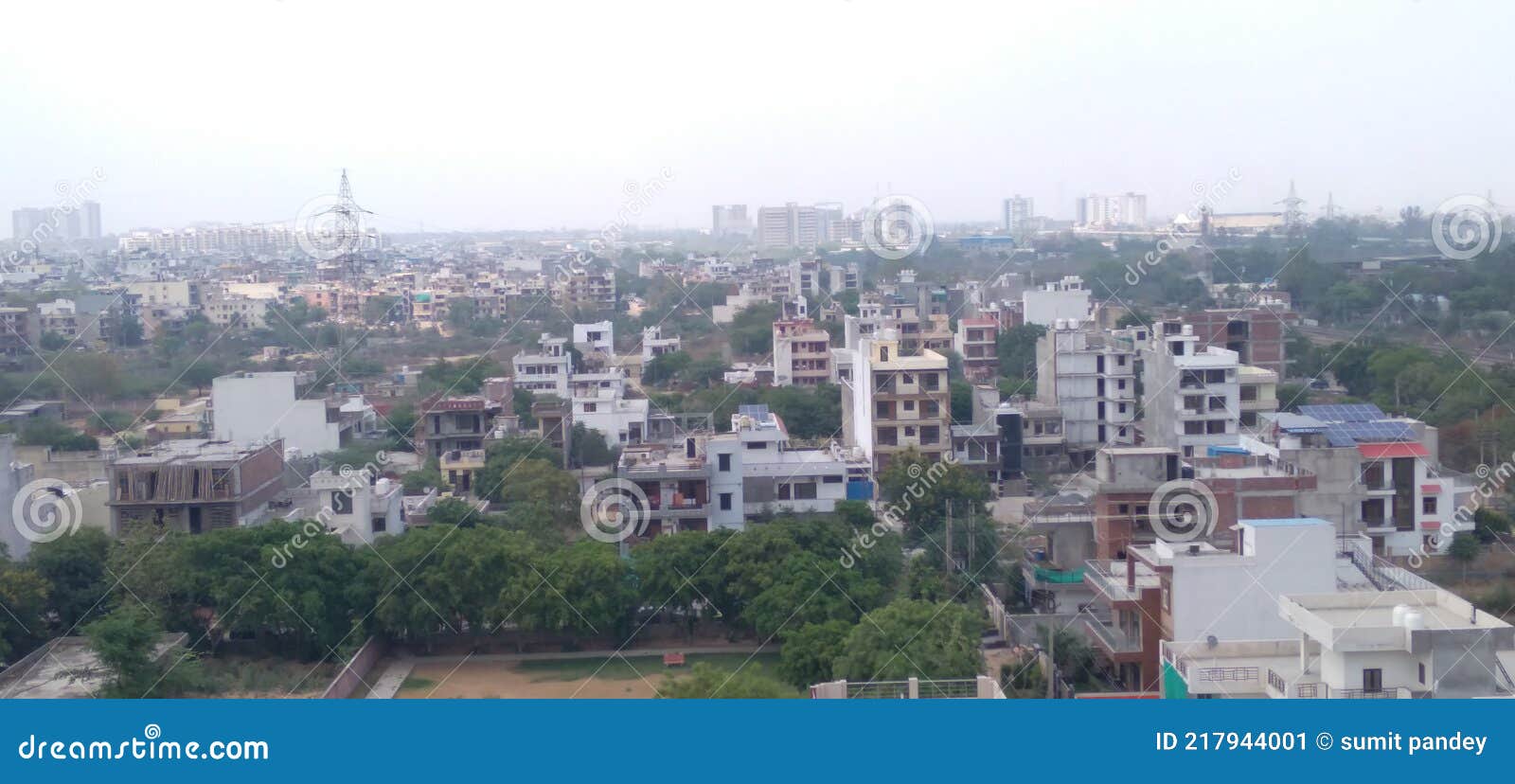 A Beautiful Scenery of a Developing City in India Stock Image - Image ...