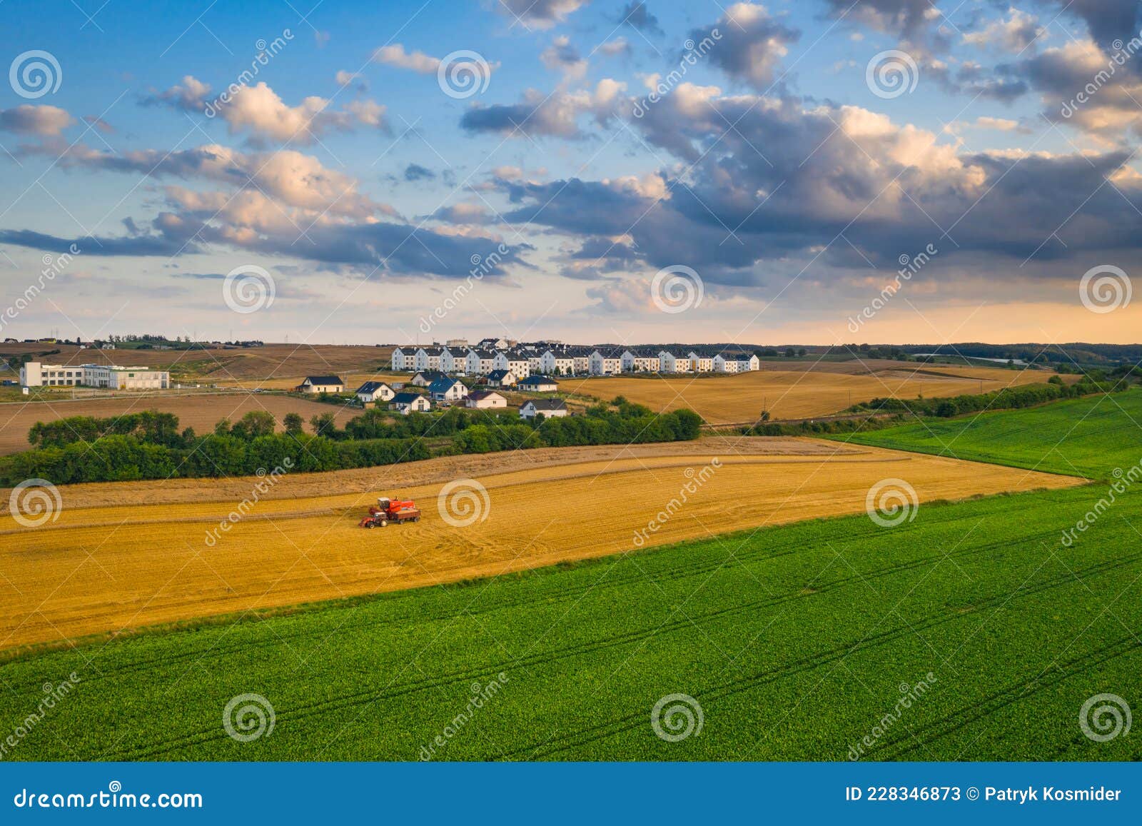 Beautiful Scenery of Fields during Harvest in Northern Poland Stock ...