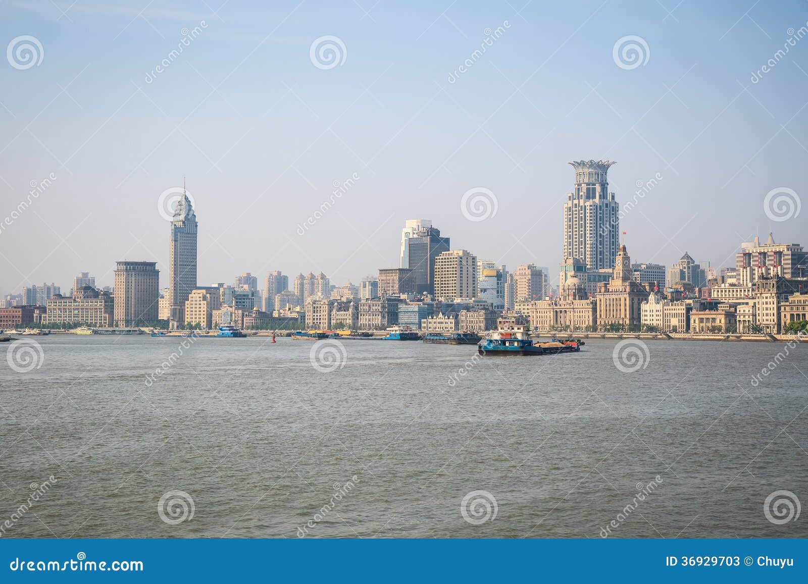 Beautiful Scenery of the Huangpu River Stock Image - Image of huangpu ...