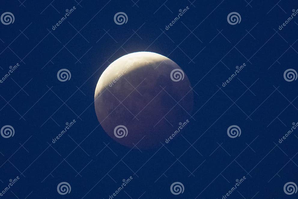 Beautiful Scenery of Lunar Eclipse Stock Image - Image of heaven ...