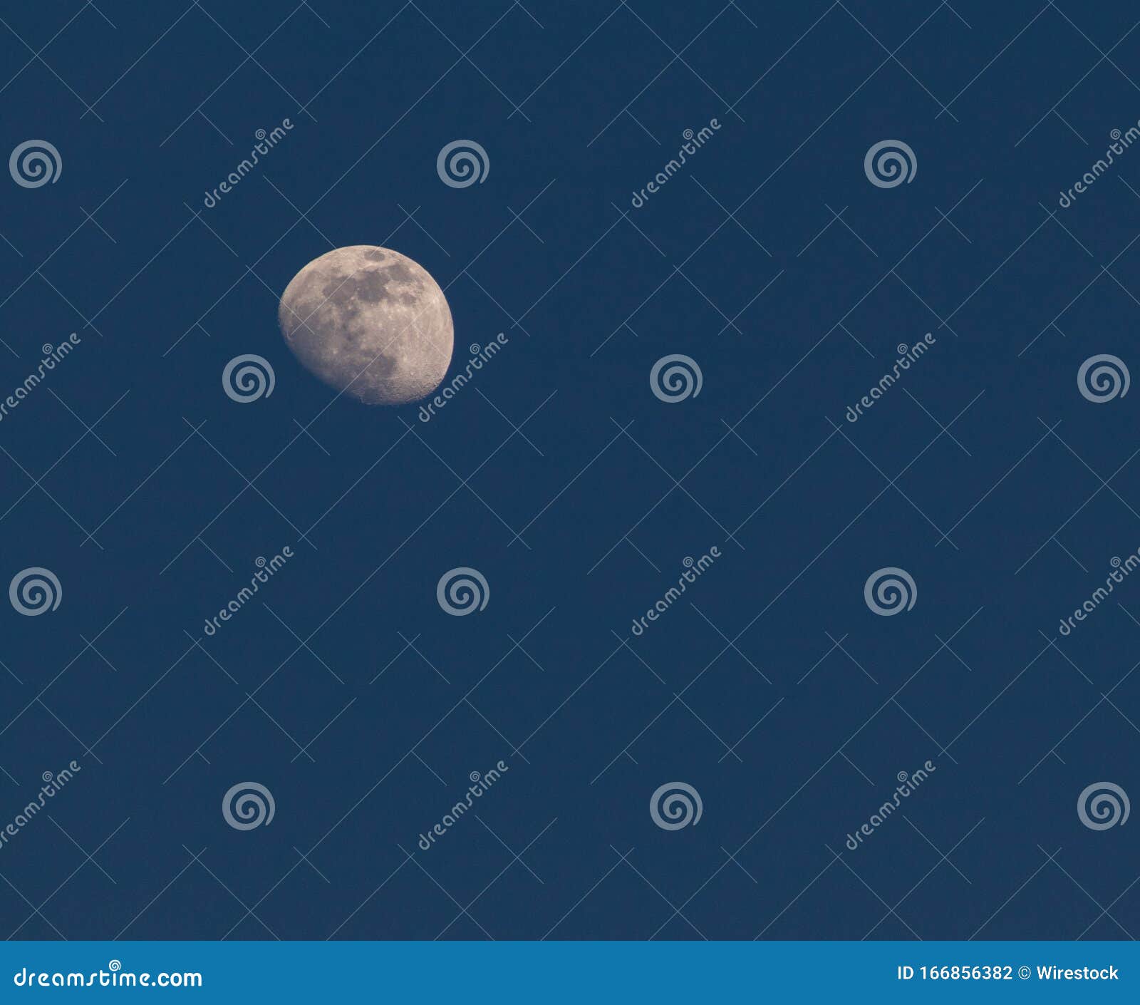 Beautiful Scenery of the Moon in the Blue Sky - Great for a Background ...