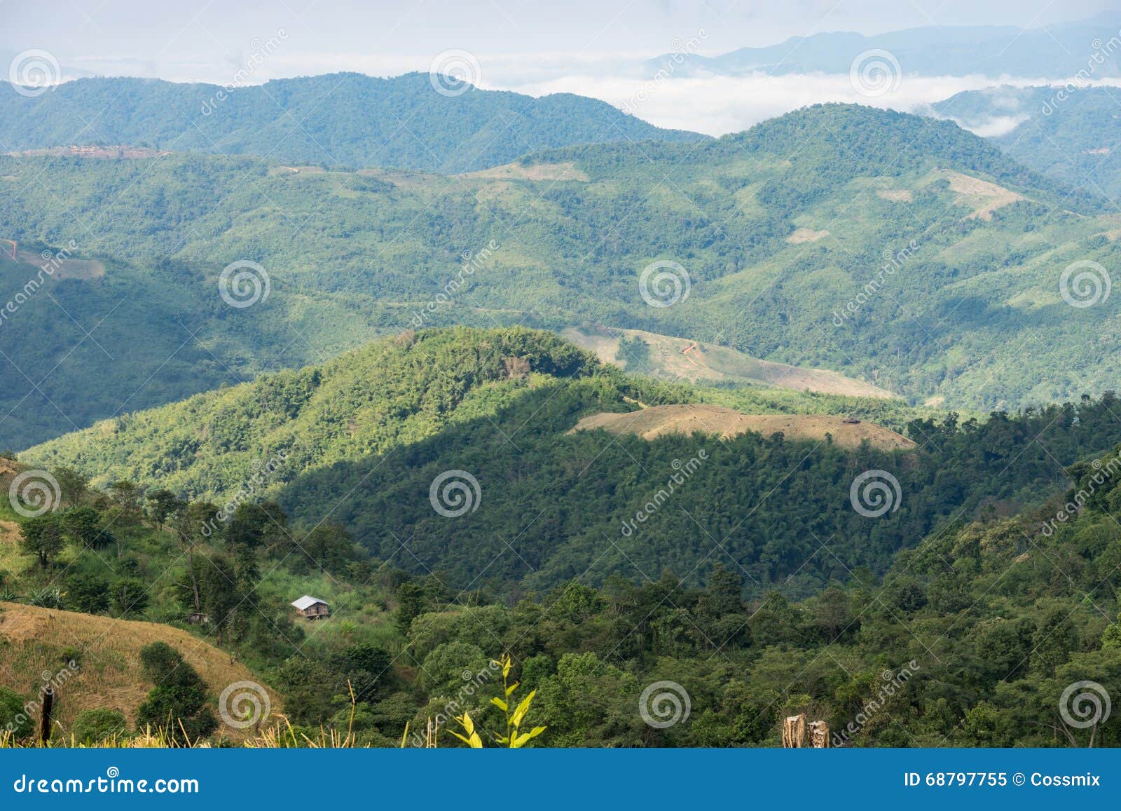 The Beautiful Scenery of the Mountains Stock Image - Image of breezy ...