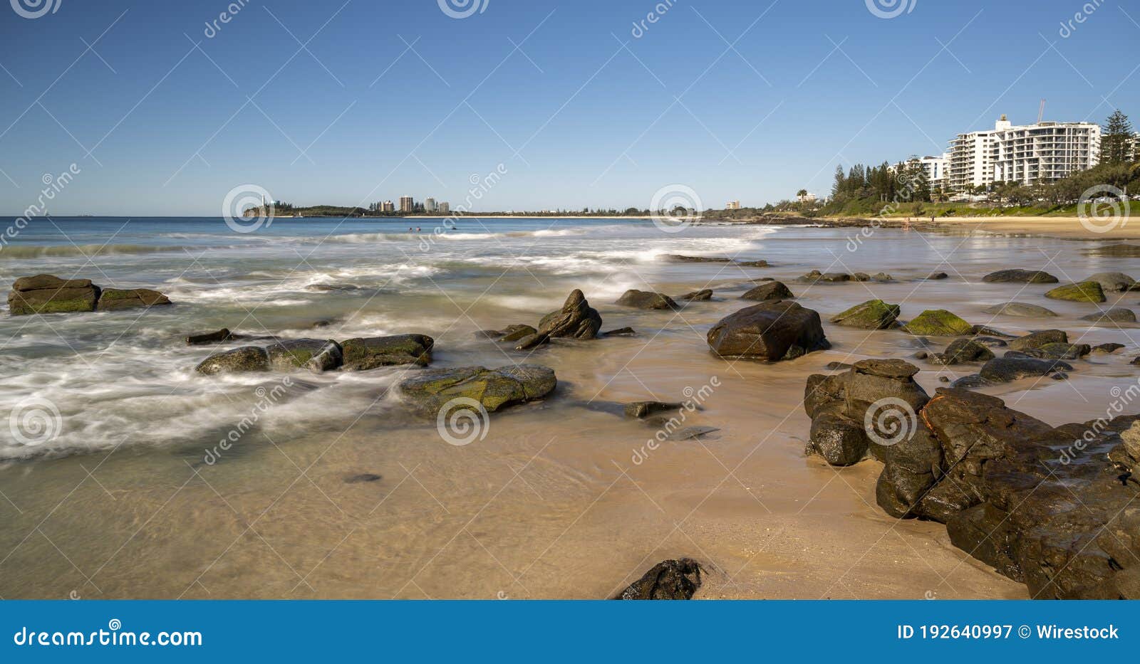 Beautiful Scenery of Rock Formations on the Coast in Mooloolaba ...