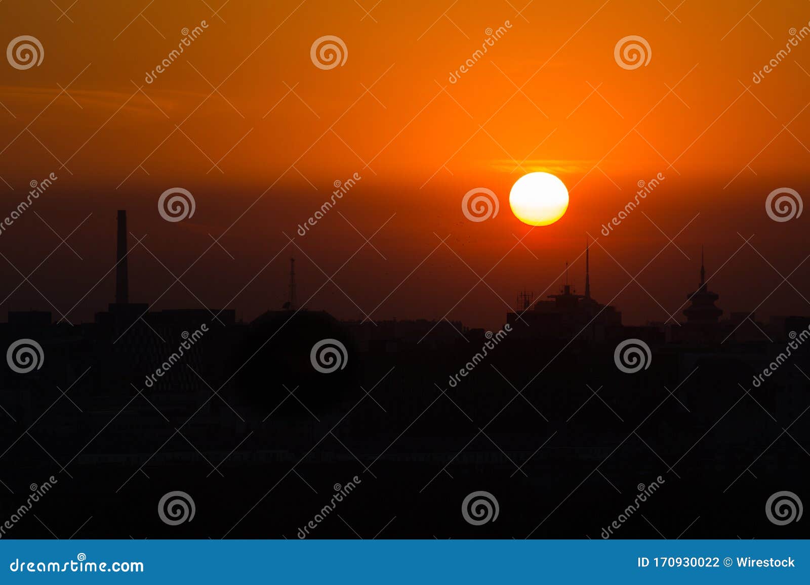 Beautiful Scenery of the Sunset in Beijing, China Stock Photo - Image ...