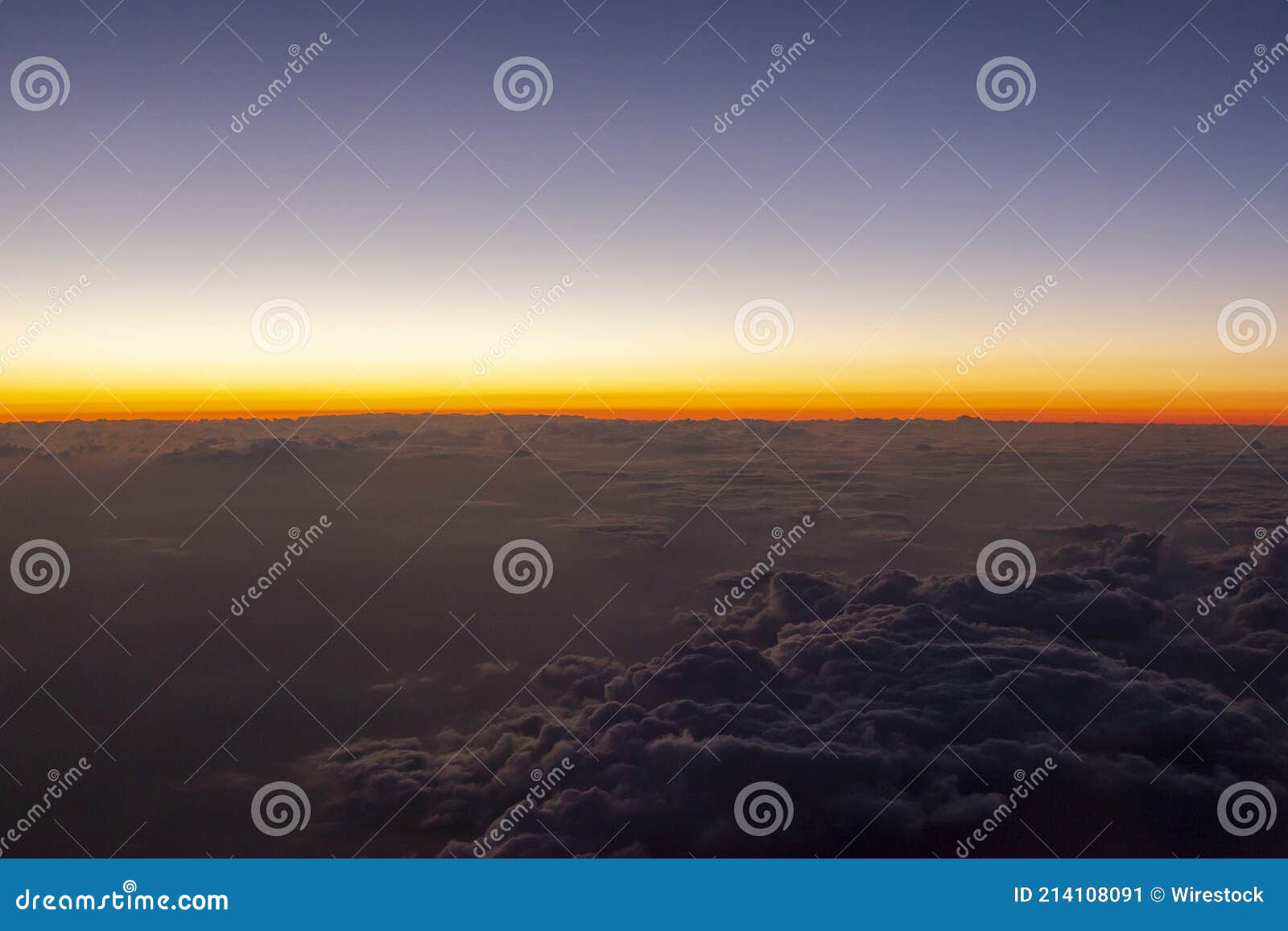 Beautiful Scenery of the Sunset Over the Cloud Stock Image - Image of ...
