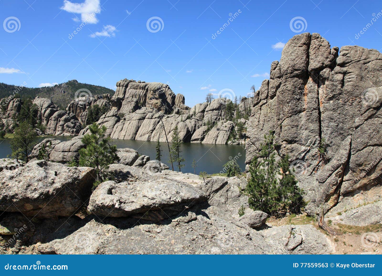 Beautiful Scenery at Sylvan Lake Stock Image - Image of pines, blue ...